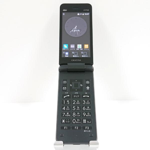 携帯電話 KYF42 京セラ（KYOCERA) au SIMロック解除〇 ブラック