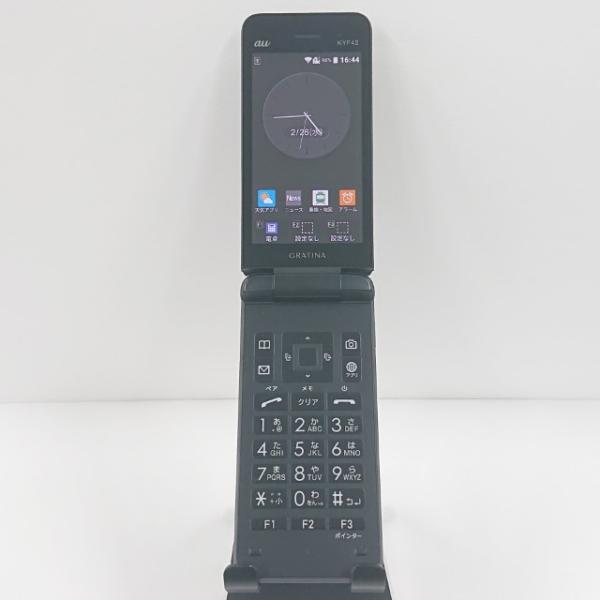 携帯電話 KYF42 京セラ（KYOCERA) au SIMロック解除〇 ブラック