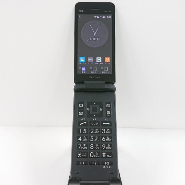 携帯電話 KYF42 京セラ（KYOCERA) au SIMロック解除〇 ブラック