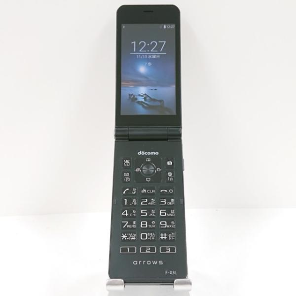 携帯電話 F-03L FUJITSU 富士通 ドコモ SIMロック解除〇 ブラック