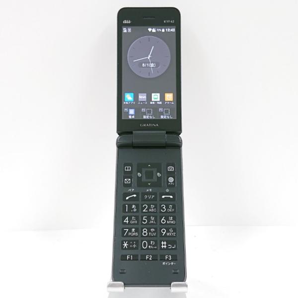 携帯電話 KYF42 京セラ au SIMロック解除〇 ブラック