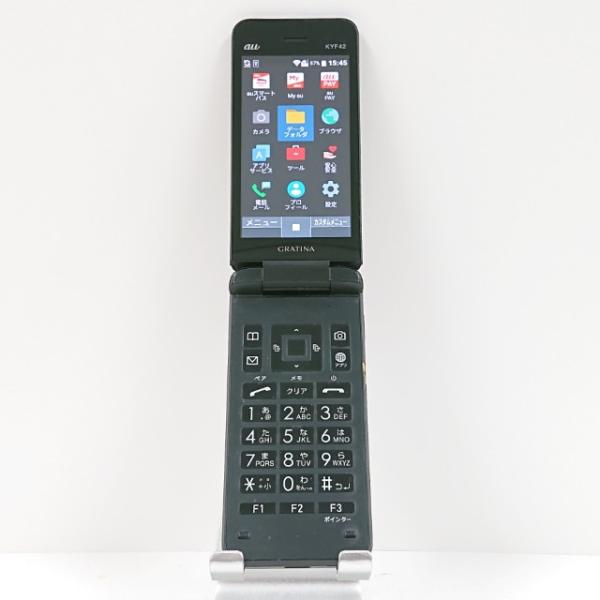 携帯電話 KYF42 京セラ au SIMロック解除〇 ブラック