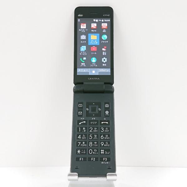 携帯電話 KYF42 京セラ au SIMロック解除〇 ブラック