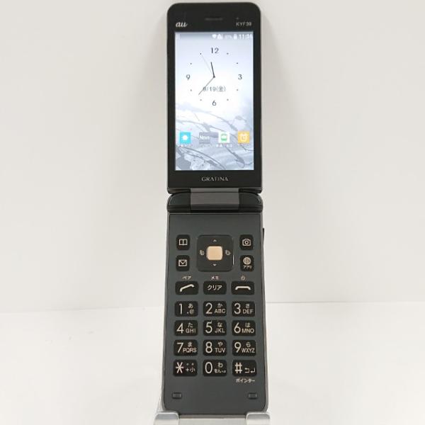 携帯電話 KYF39 京セラ(KYOCERA) au SIMロック解除〇 スミ