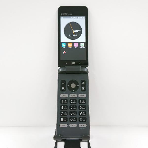 携帯電話 KYF31 京セラ(KYOCERA) au SIMロック解除〇 ブラック