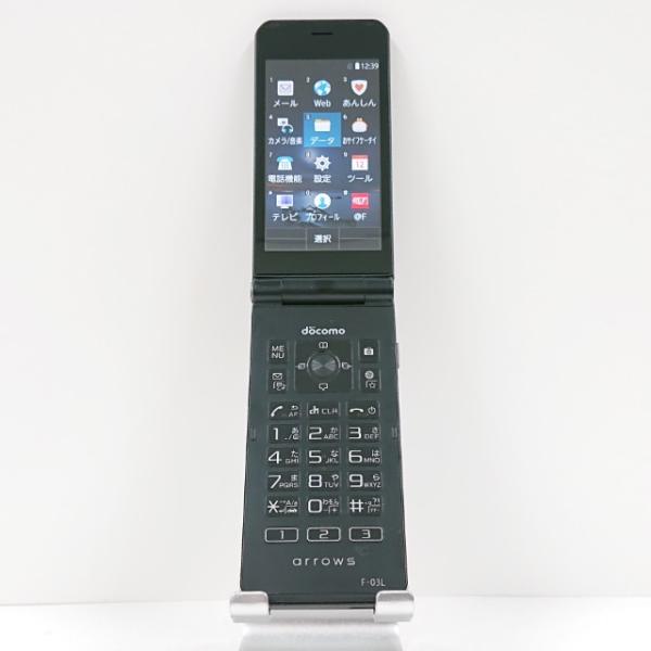 携帯電話 F-03L FUJITSU 富士通 ドコモ SIMロック解除〇 ブラック