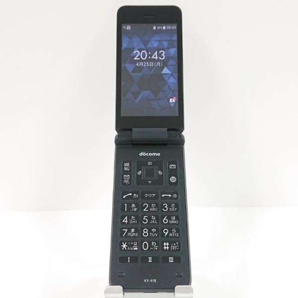 携帯電話 KY-41B 京セラ ドコモ SIMロック解除〇 ブラック