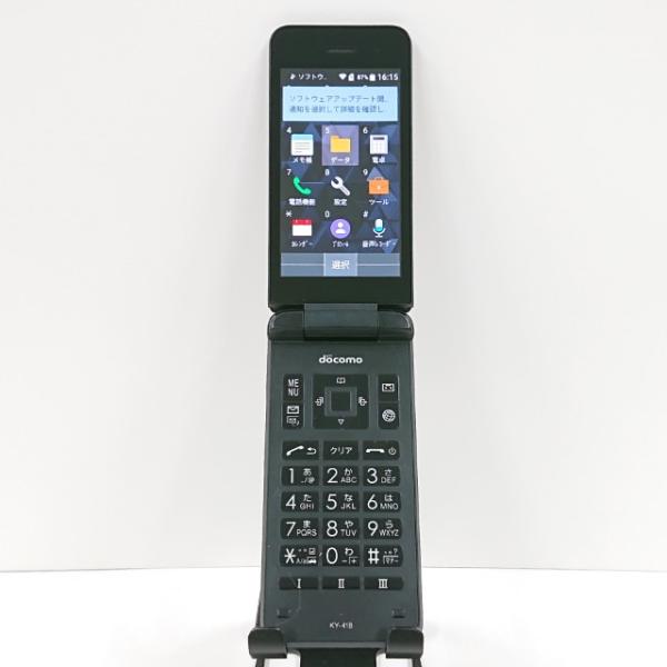 携帯電話 KY-41B 京セラ ドコモ SIMロック解除〇 ブラック