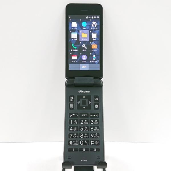 携帯電話 KY-41B 京セラ ドコモ SIMロック解除〇 ブラック