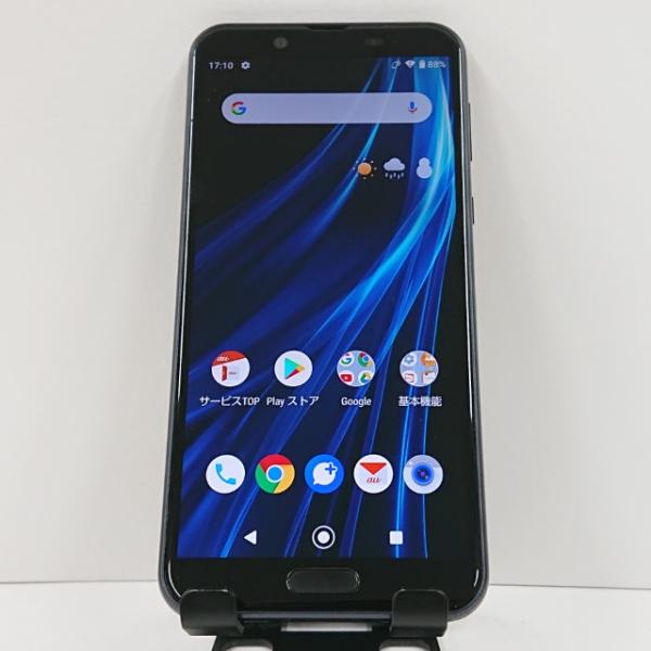 スマートフォン SHV43 SHARP シャープ au SIMロック解除〇 ニュアンスブラック