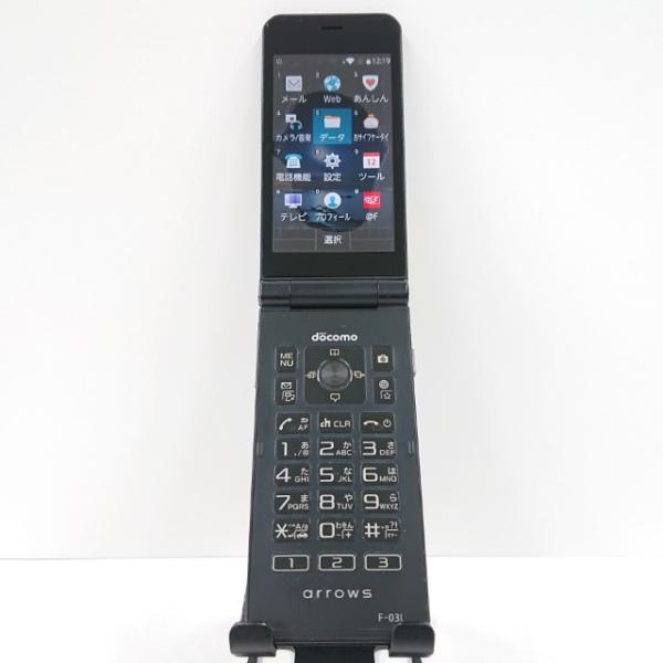 携帯電話 F-03L FUJITSU 富士通 ドコモ SIMロック解除〇 ブラック