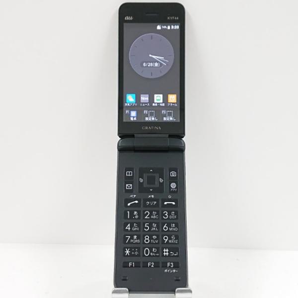 携帯電話 KYF44 京セラ au SIMロック解除〇 ブラック