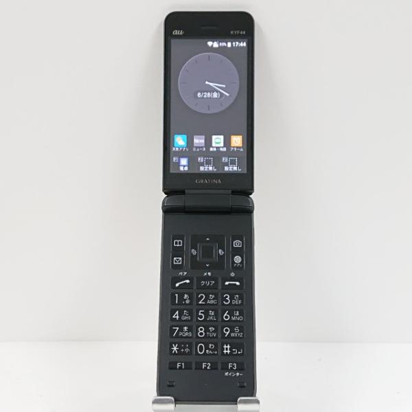 携帯電話 KYF44 京セラ au SIMロック解除〇 ブラック