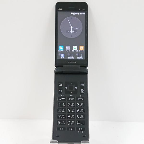 携帯電話 KYF44 京セラ au SIMロック解除〇 ブラック