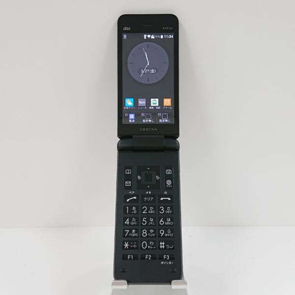 携帯電話 KYF44 京セラ au SIMロック解除〇 ブラック