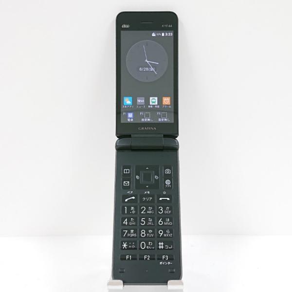 携帯電話 KYF44 京セラ au SIMロック解除〇 ブラック