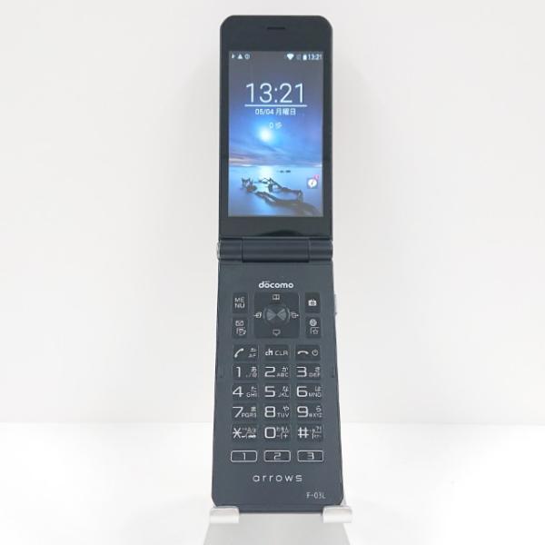携帯電話 F-03L FUJITSU 富士通 ドコモ SIMロック解除〇 ブラック