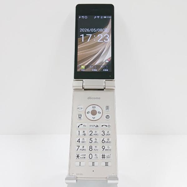 携帯電話 SH-02L SHARP シャープ ドコモ SIMロック解除〇 ゴールド