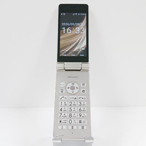 携帯電話 SH-02L SHARP シャープ ドコモ SIMロック解除〇 ゴールド