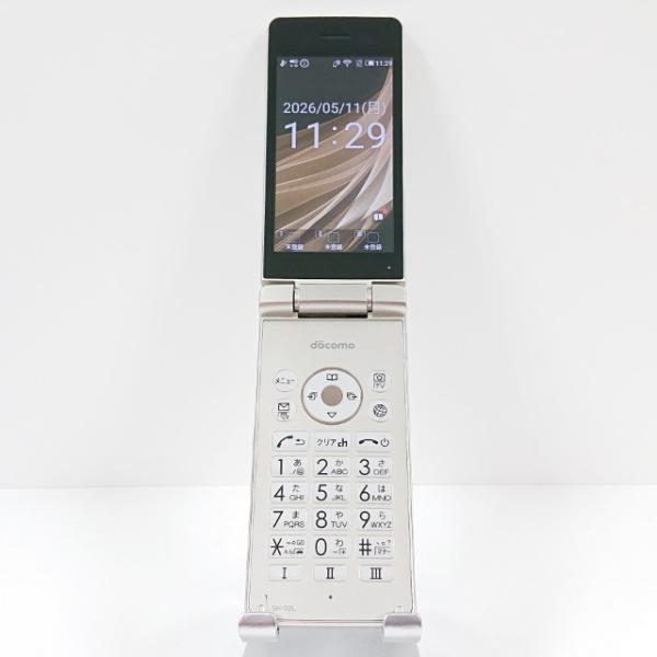 携帯電話 SH-02L SHARP シャープ ドコモ SIMロック解除〇 ゴールド