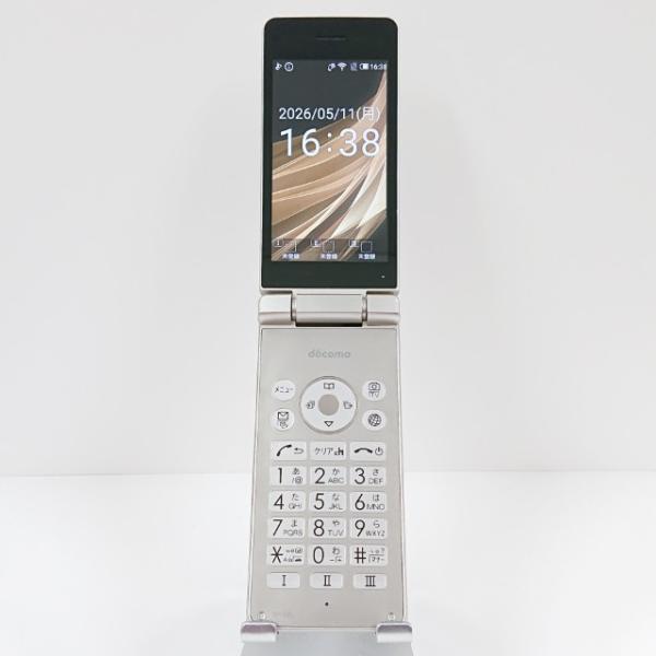 携帯電話 SH-02L SHARP シャープ ドコモ SIMロック解除〇 ゴールド