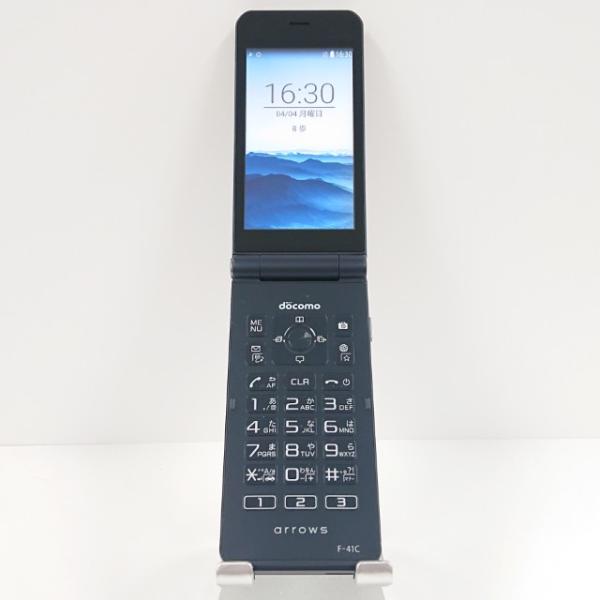 携帯電話 F-41C FCNT ドコモ SIMロック解除〇 ネイビー