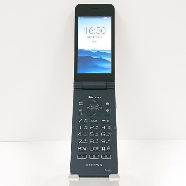 携帯電話 F-41C FCNT ドコモ SIMロック解除〇 ネイビー