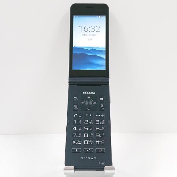 携帯電話 F-41C FCNT ドコモ SIMロック解除〇 ネイビー