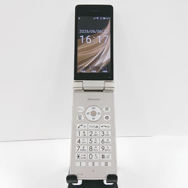 携帯電話 SH-02L SHARP シャープ ドコモ SIMロック解除〇 ゴールド