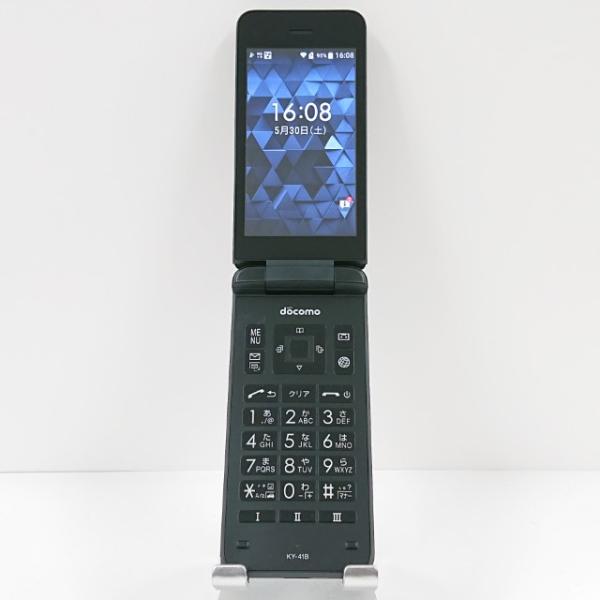携帯電話 KY-41B 京セラ ドコモ SIMロック解除〇 ブラック