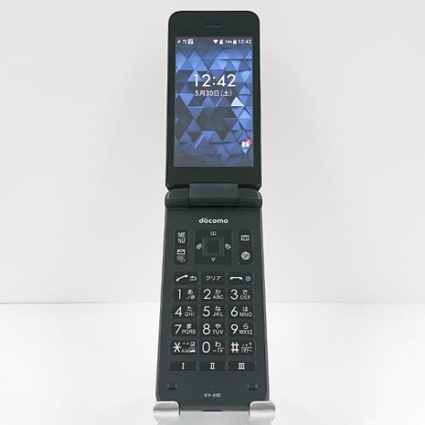 携帯電話 KY-41B 京セラ ドコモ SIMロック解除〇 ブラック