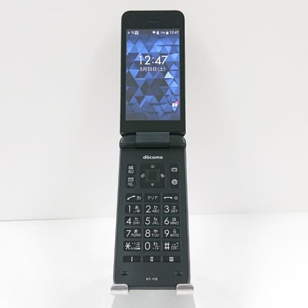 携帯電話 KY-41B 京セラ ドコモ SIMロック解除〇 ブラック