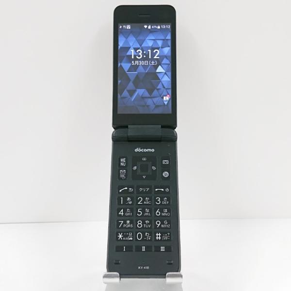 携帯電話 KY-41B 京セラ ドコモ SIMロック解除〇 ブラック