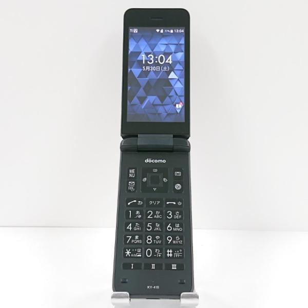 携帯電話 KY-41B 京セラ ドコモ SIMロック解除〇 ブラック