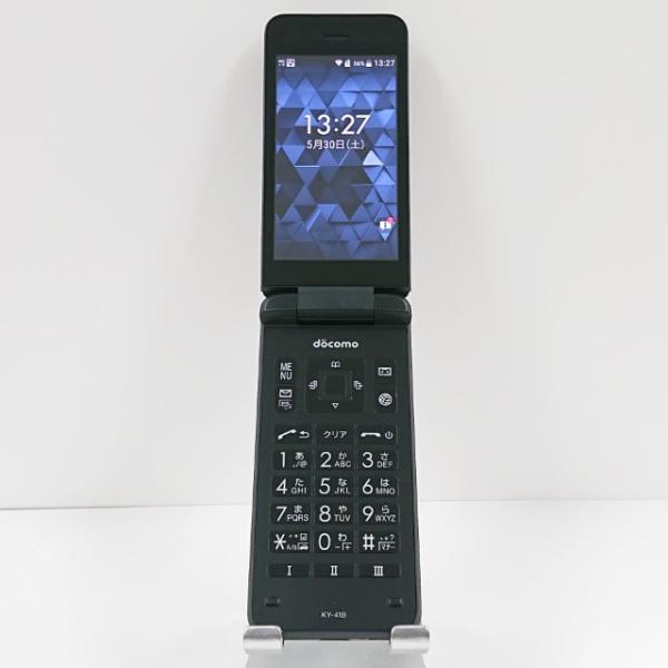 携帯電話 KY-41B 京セラ ドコモ SIMロック解除〇 ブラック