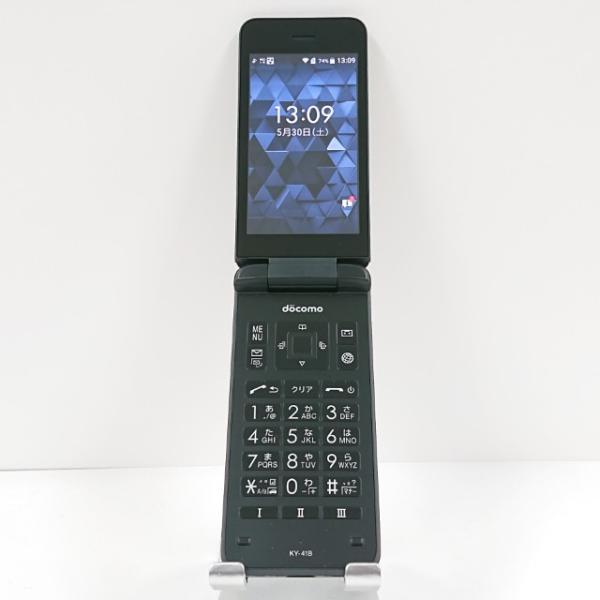 携帯電話 KY-41B 京セラ ドコモ SIMロック解除〇 ブラック