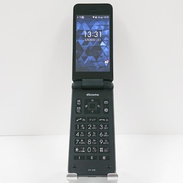 携帯電話 KY-41B 京セラ ドコモ SIMロック解除〇 ブラック