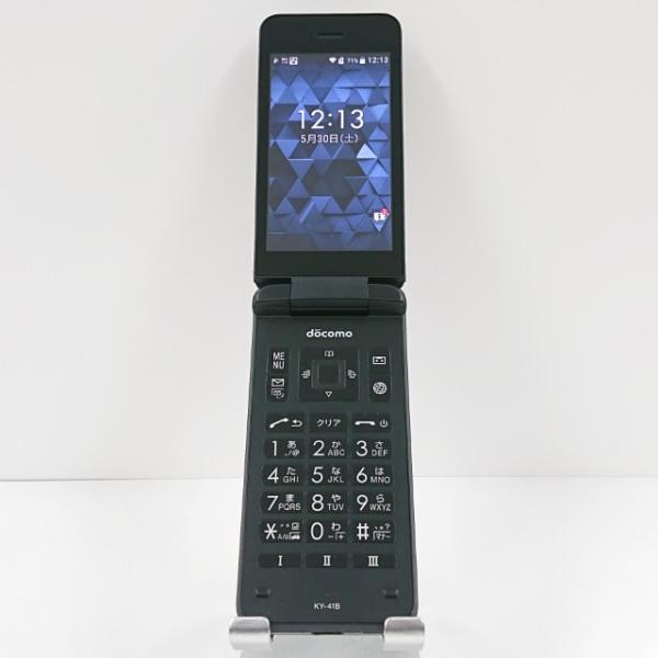 携帯電話 KY-41B 京セラ ドコモ SIMロック解除〇 ブラック