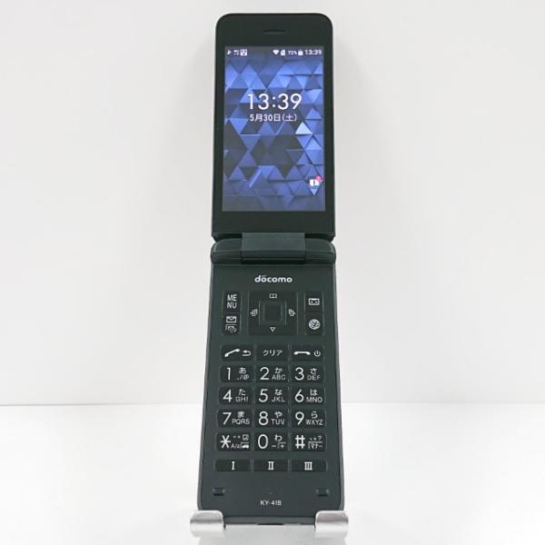 携帯電話 KY-41B 京セラ ドコモ SIMロック解除〇 ブラック