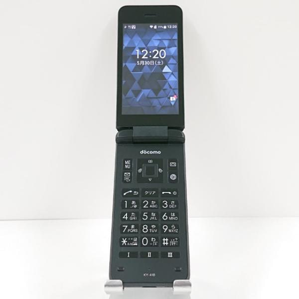 携帯電話 KY-41B 京セラ ドコモ SIMロック解除〇 ブラック