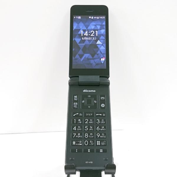 携帯電話 KY-41B 京セラ ドコモ SIMロック解除〇 ブラック