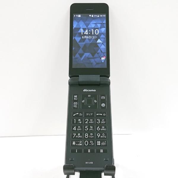 携帯電話 KY-41B 京セラ ドコモ SIMロック解除〇 ブラック