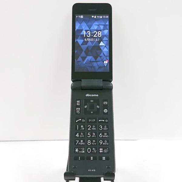 携帯電話 KY-41B 京セラ ドコモ SIMロック解除〇 ブラック