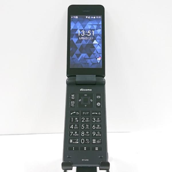 携帯電話 KY-41B 京セラ ドコモ SIMロック解除〇 ブラック