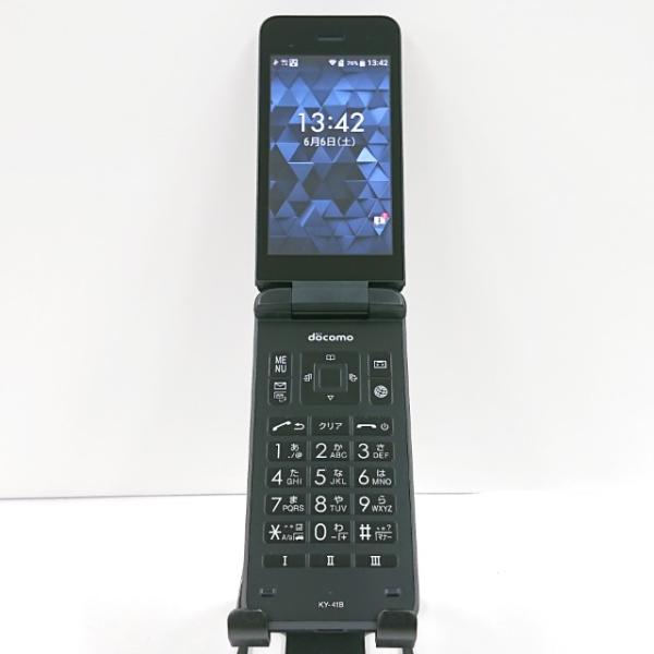 携帯電話 KY-41B 京セラ ドコモ SIMロック解除〇 ブラック