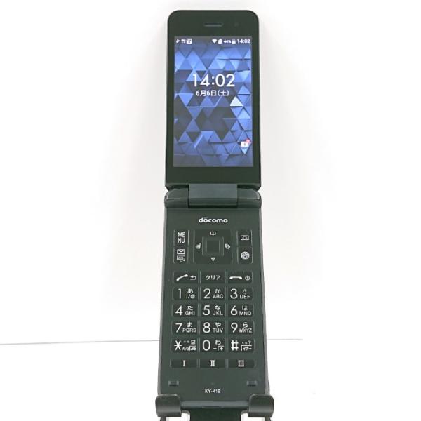 携帯電話 KY-41B 京セラ ドコモ SIMロック解除〇 ブラック