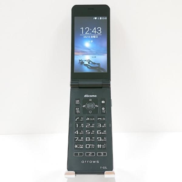 携帯電話 F-03L FUJITSU 富士通 ドコモ SIMロック解除〇 ブラック