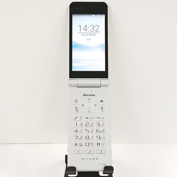 携帯電話 F-03L FUJITSU 富士通 ドコモ SIMロック解除〇 シルバー