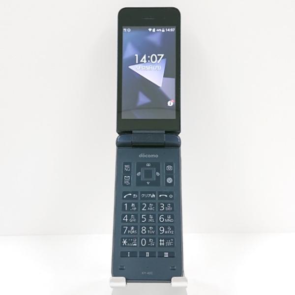 携帯電話 KY-42C 京セラ ドコモ SIMロック解除〇 ブラック