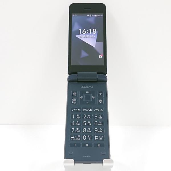 携帯電話 KY-42C 京セラ ドコモ SIMロック解除〇 ブラック